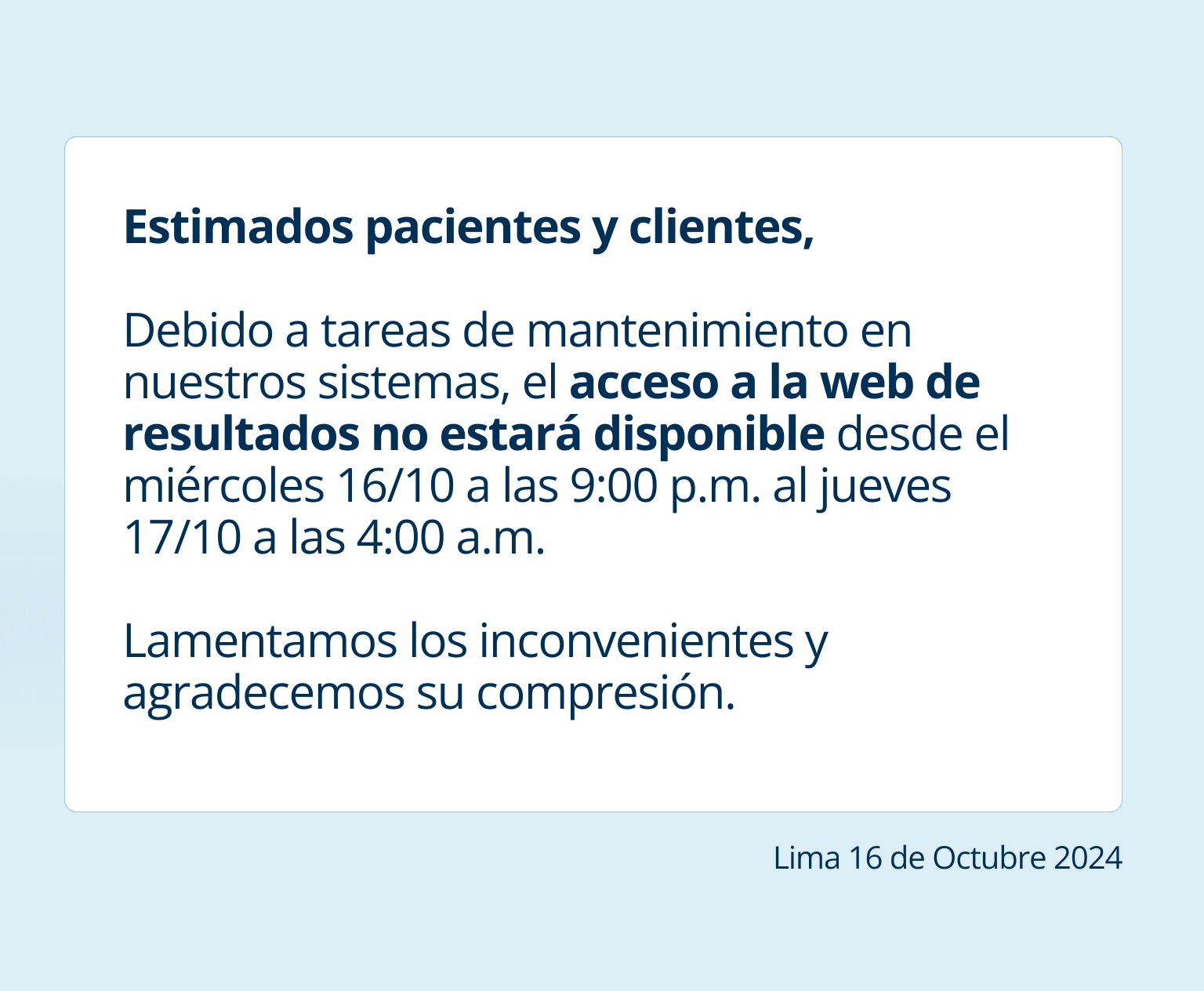 SYNLAB Perú Toma de muestras